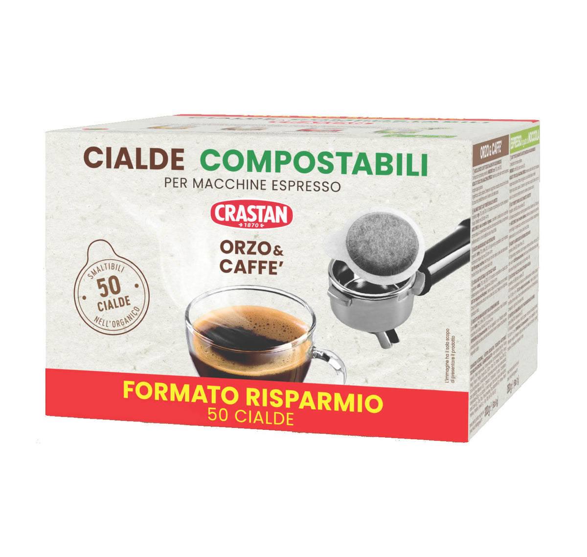 Barley & Coffee 50 Compostable Ese Pods – Crastan