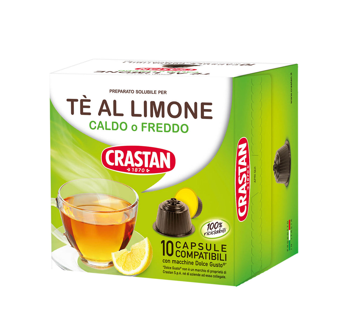 300 Capsule Tè al Limone Compatibili Dolce Gusto – Crastan