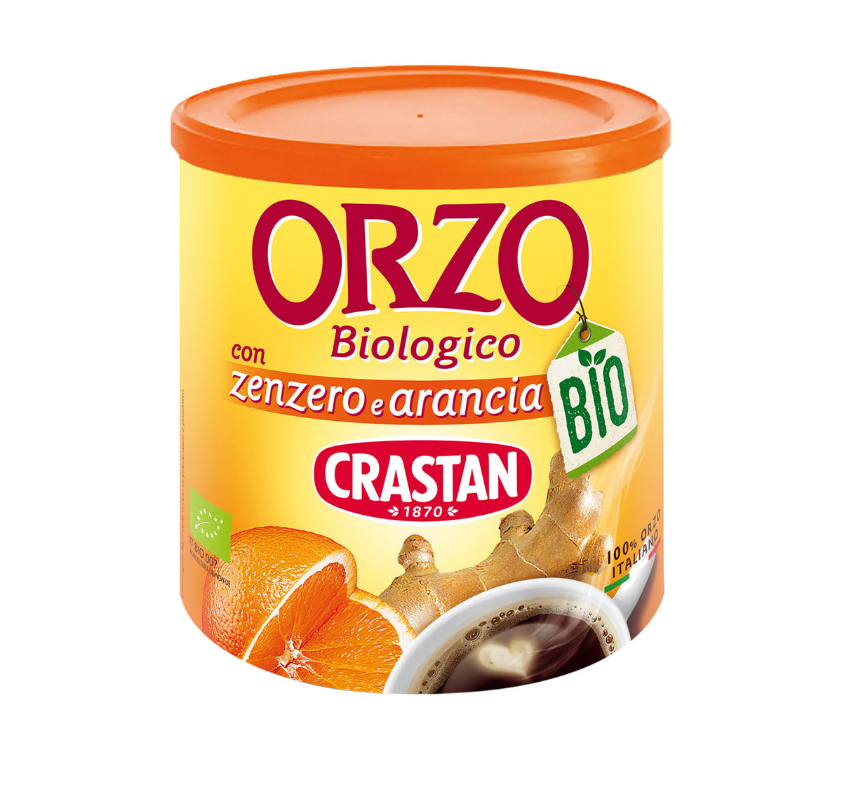 Orzo Solubile Bio Zenzero e Arancia – Crastan